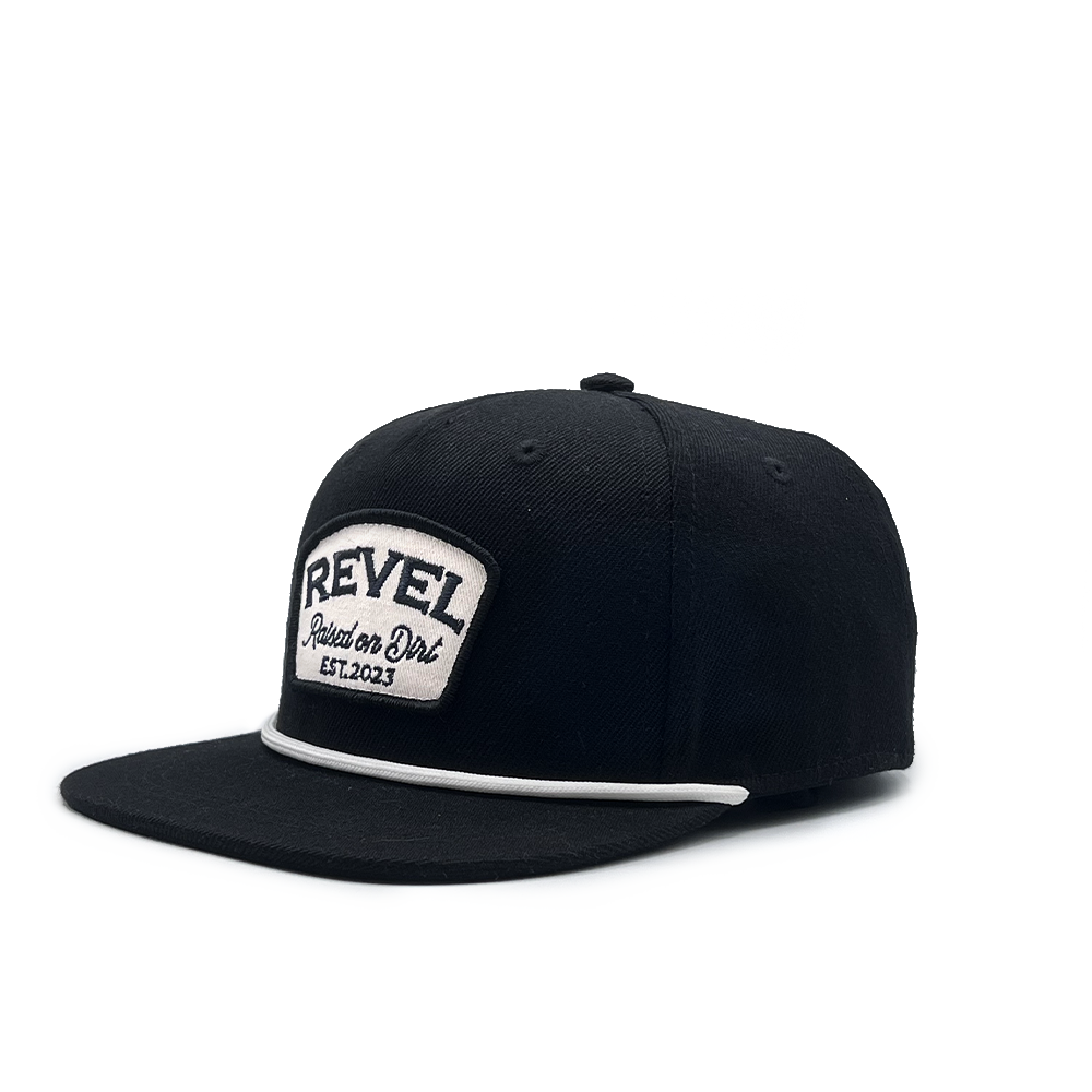 Revel Black Snapback Hat – Revel Hat Co